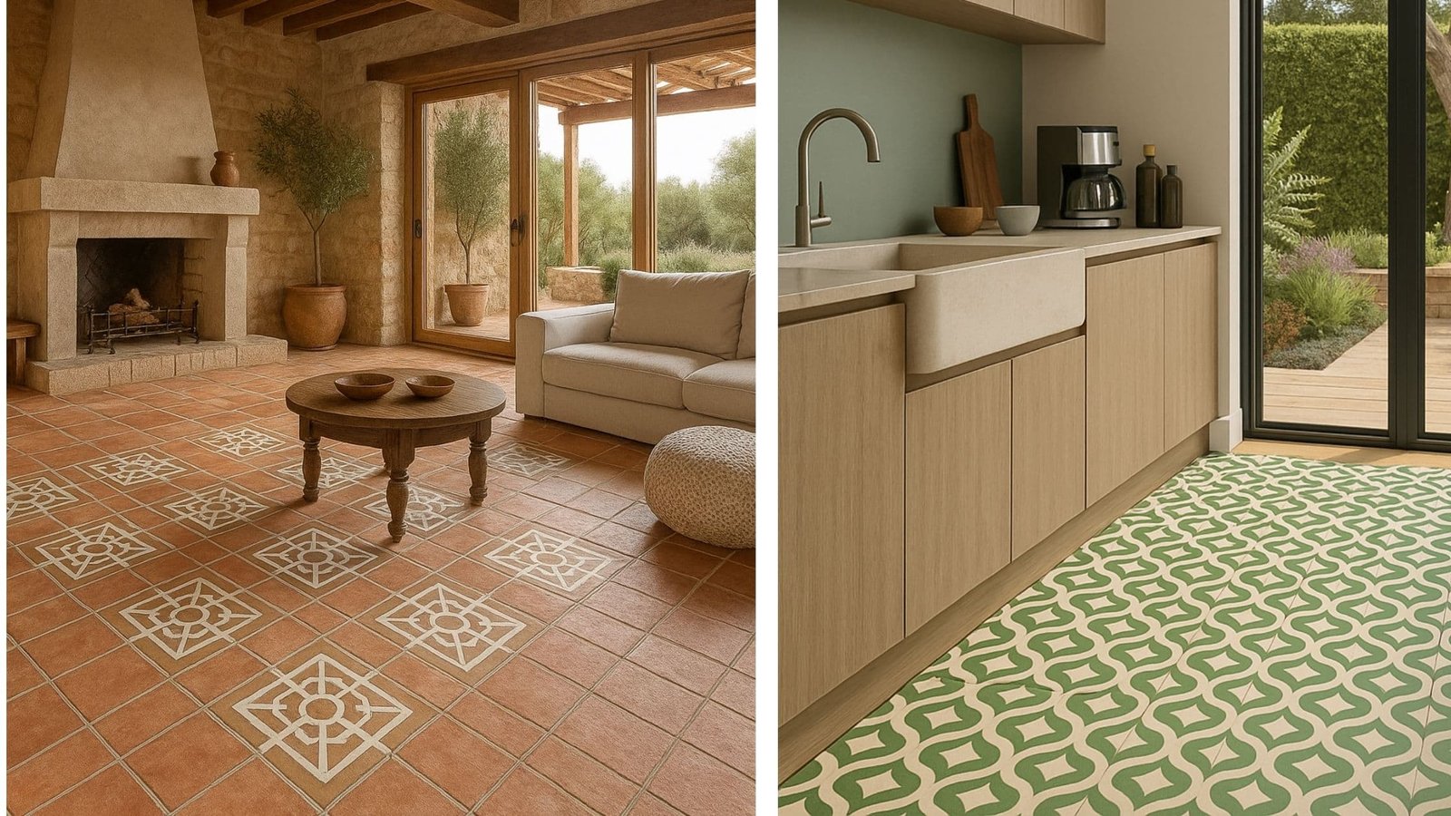 Suelos rústicos para casas de campo: comparativa y ejemplos